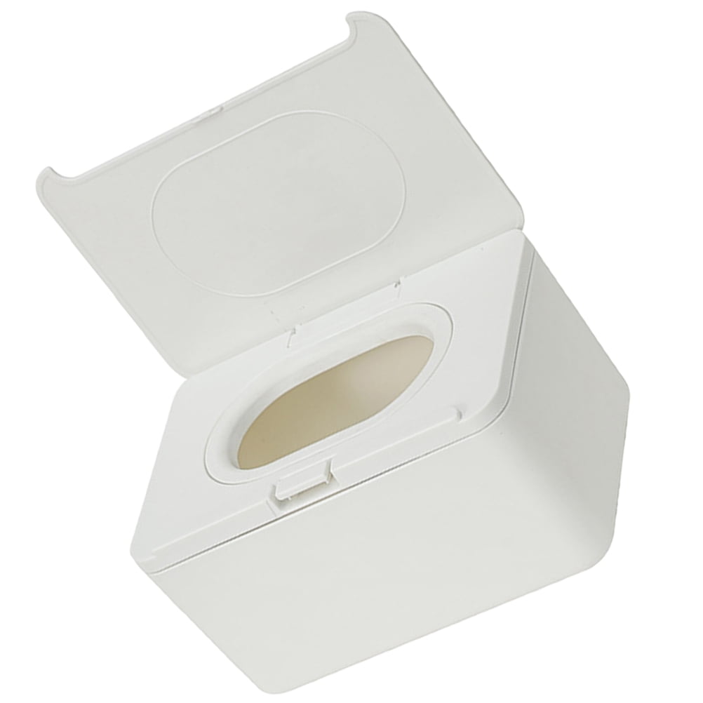 DINHEAROM Wipes Dispenser Box 1Set White Plastic Tissue Storage ...