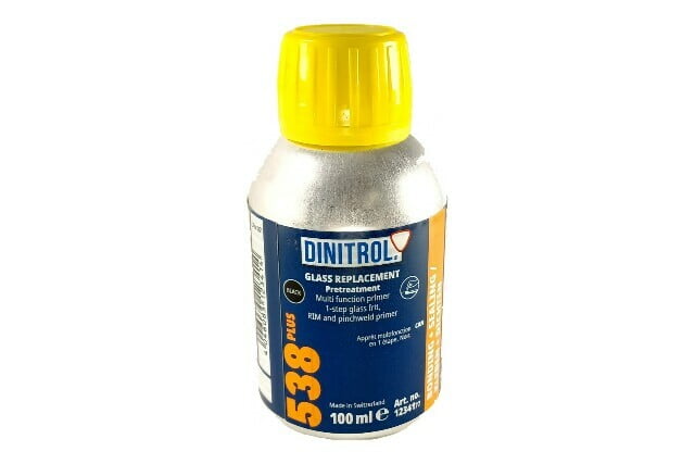 DINITROL 538 PLUS black 100ml Glass and Pinchweld Primer Bottle with ...