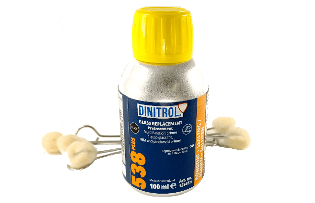 DINITROL 538 PLUS 100ml Black Glass and Pinchweld Primer Bottle with ...