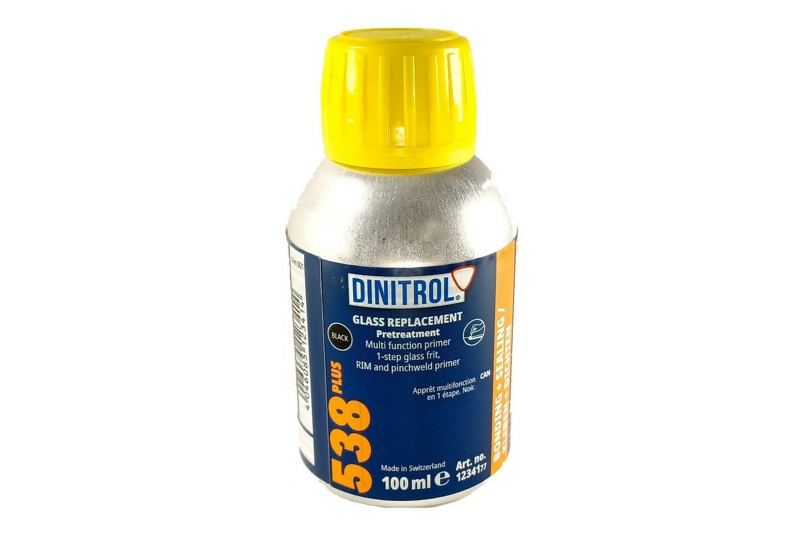 DINITROL 538 PLUS black 100ml Glass and Pinchweld Primer Bottle with ...
