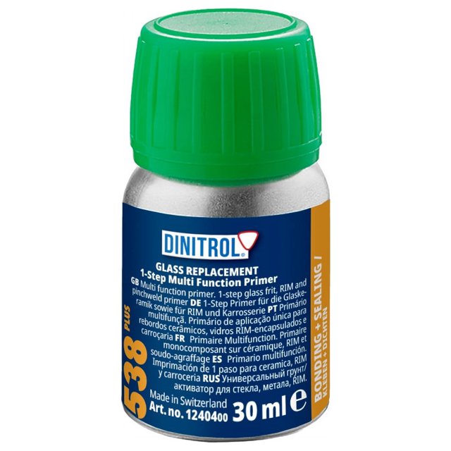 DINITROL 538 PLUS black 30ml Glass and Pinchweld Primer Bottle with ...