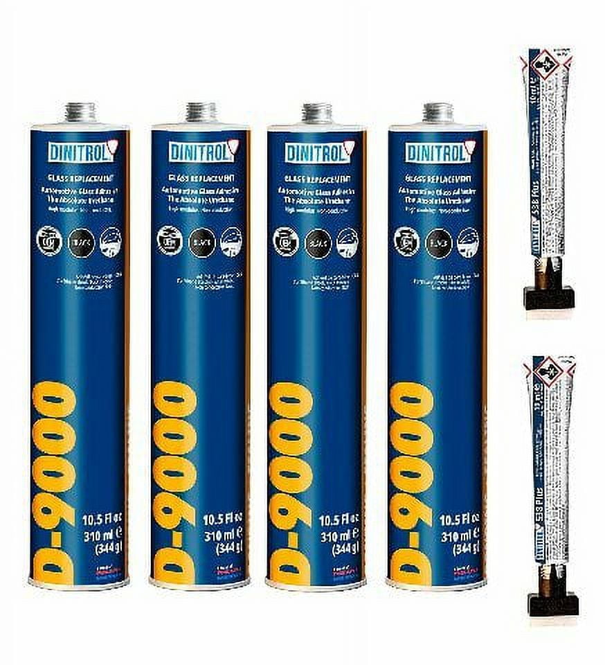 DINITROL D-9000 Automotive Urethane 310ml 4 Tubes + 538 Plus (2) 10ml ...