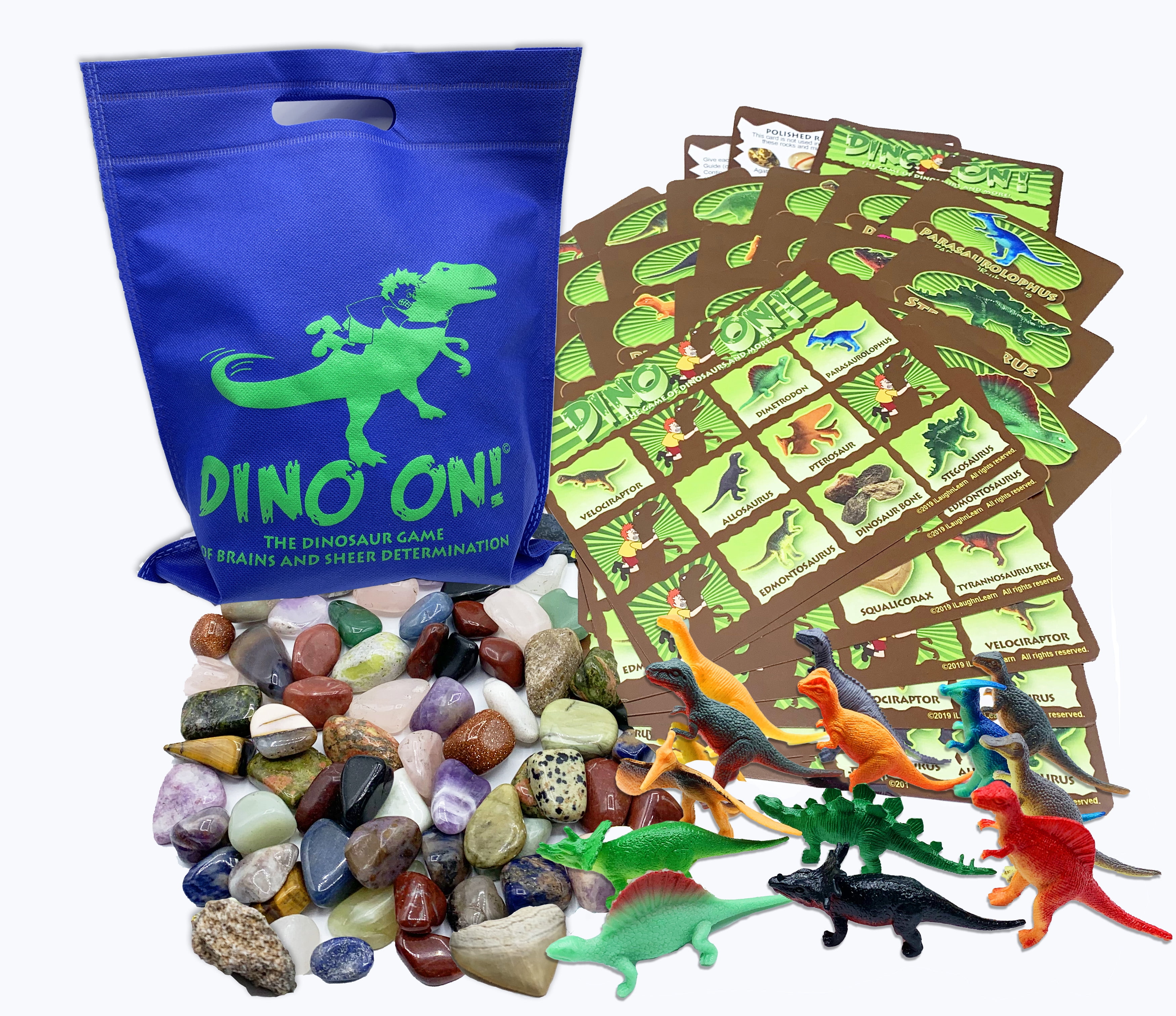 DINO ON! The Game of Dinosaur, Shark & more with Real Dino Bone, Dino ...
