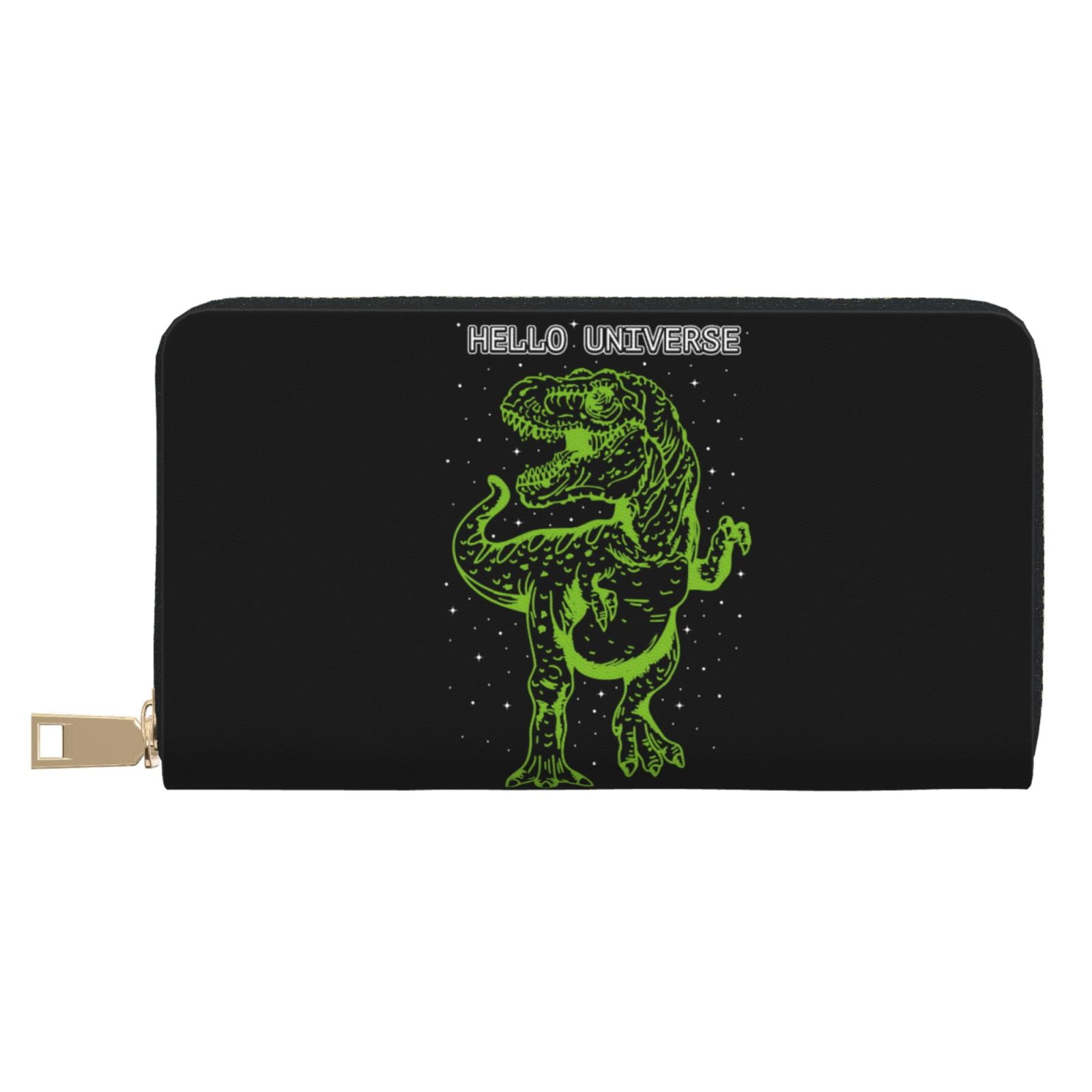 DINOSAUR IN SPACE Wallet Women, Leather Bifold Multi Card Wallet, Women ...