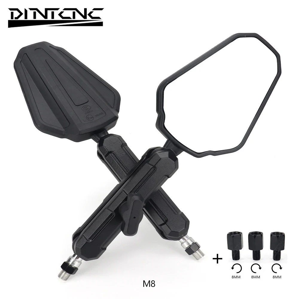 DINTCNC 360 Degree Rotatable Foldable Universal Rearview Mirror For ...