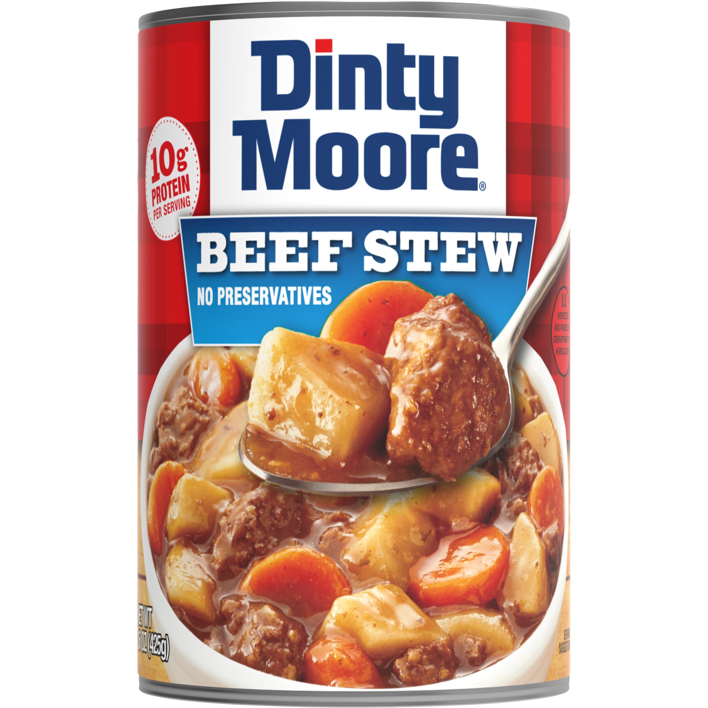 DINTY MOORE Beef Stew, Shelf Stable, 15 oz Steel Can (Pack of 4 ...