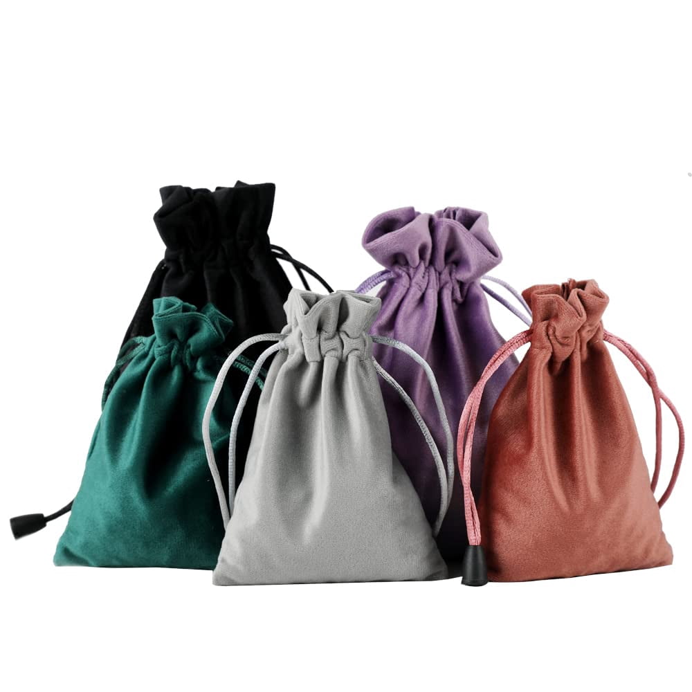 DINYAO 5pcs Small 5 VTF5 Colors Mixed Gift Fabric Cloth Bag Package ...