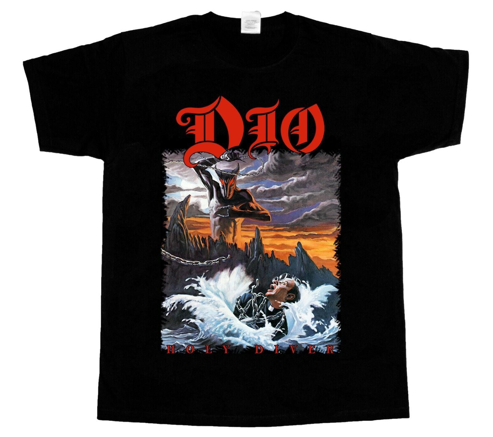 DIO HOLY DIVER Short Sleeve New Black T-Shirt S-5XL MP39K - Walmart.com