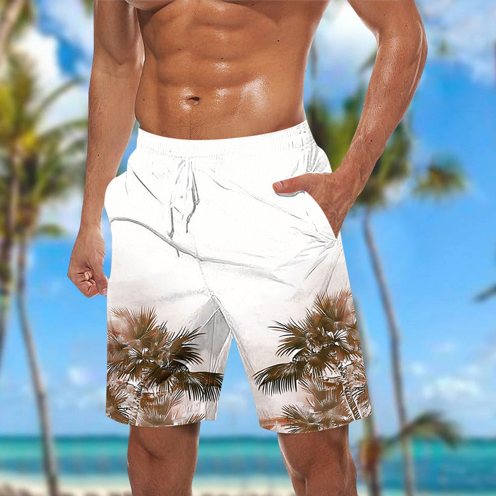 DIOAZUD Big and Tall Swimming Trunks for Men 5 Inch Swim Shorts ...