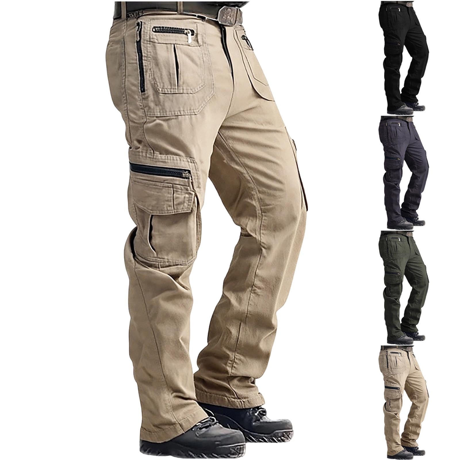 DIOAZUD Carpenter Pants for Men Straight Leg Multi Pockets Cargo Pants ...