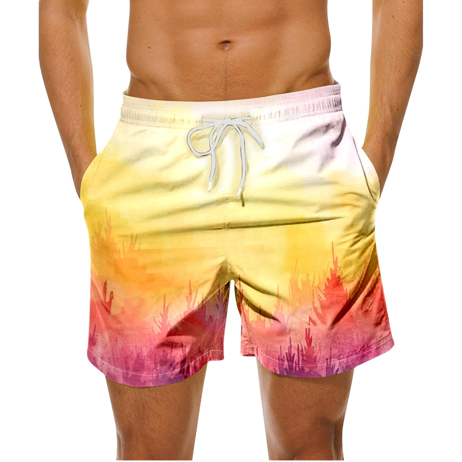 DIOAZUD Men's Big and Tall Swimming Trunks Quick Dry Summer Beach ...