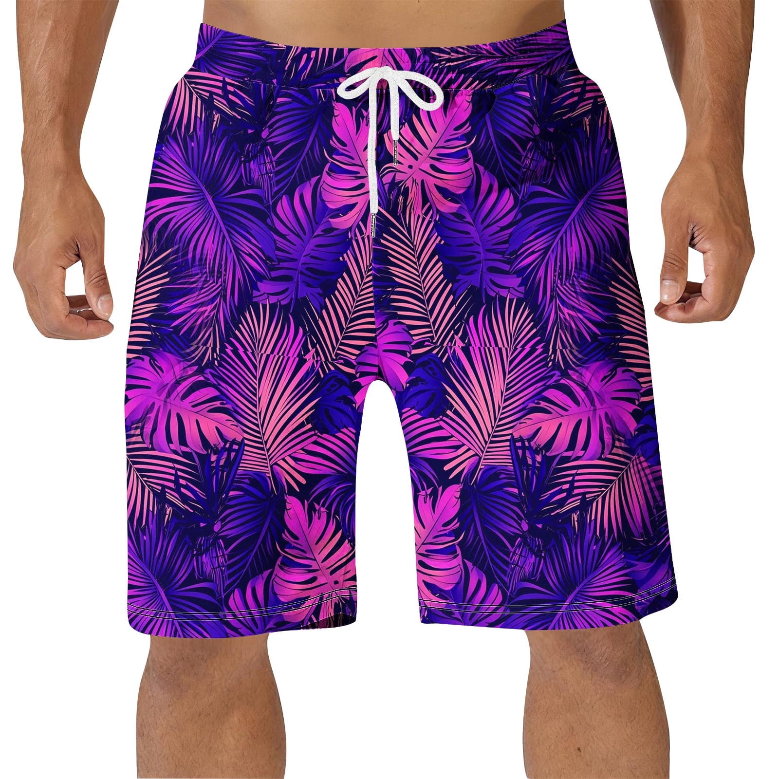 DIOAZUD Mens Swim Trunks Big and Tall Drawstring Waist Swimming Trunks ...