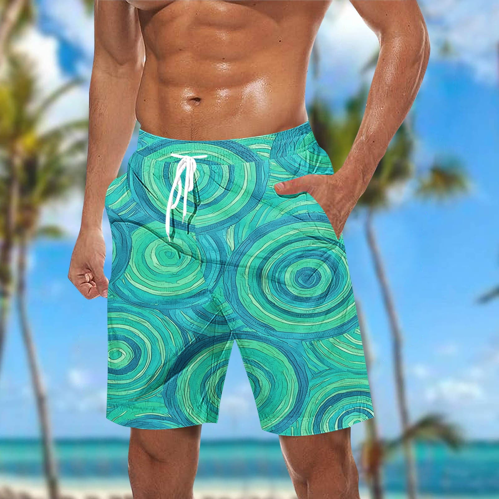 DIOAZUD Mens Swim Trunks Quick Dry Swimming Board Shorts Breathable Fit ...