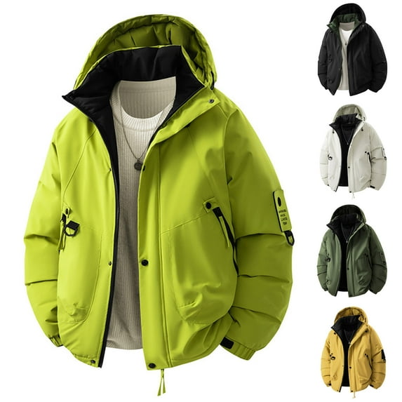 DIOAZUD Puffer Jacket Men Waterproof Warm Winter Coats Big and Tall ...