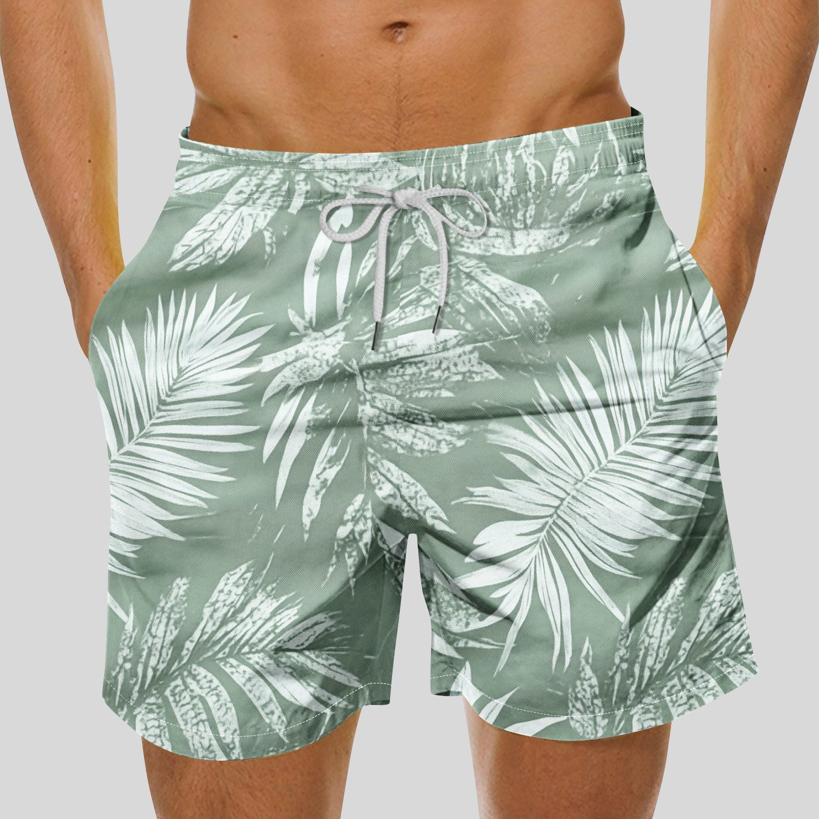 DIOAZUD Summer Hawaiian Swimming Shorts for Men Quick Dry Swim Trunks ...