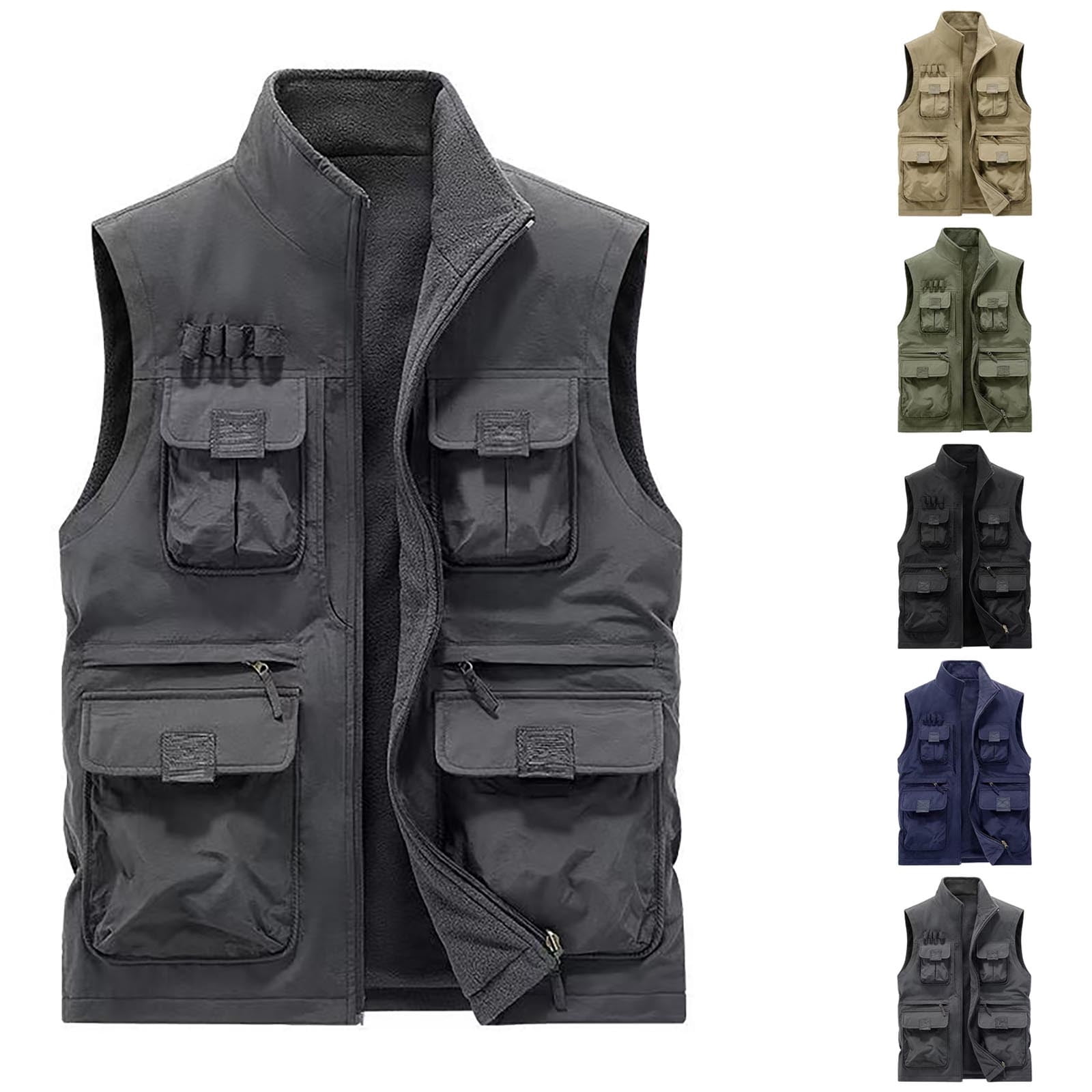 DIOAZUD Women's Fishing Vest Summer Outdoor Work Safari Cargo Vest with ...