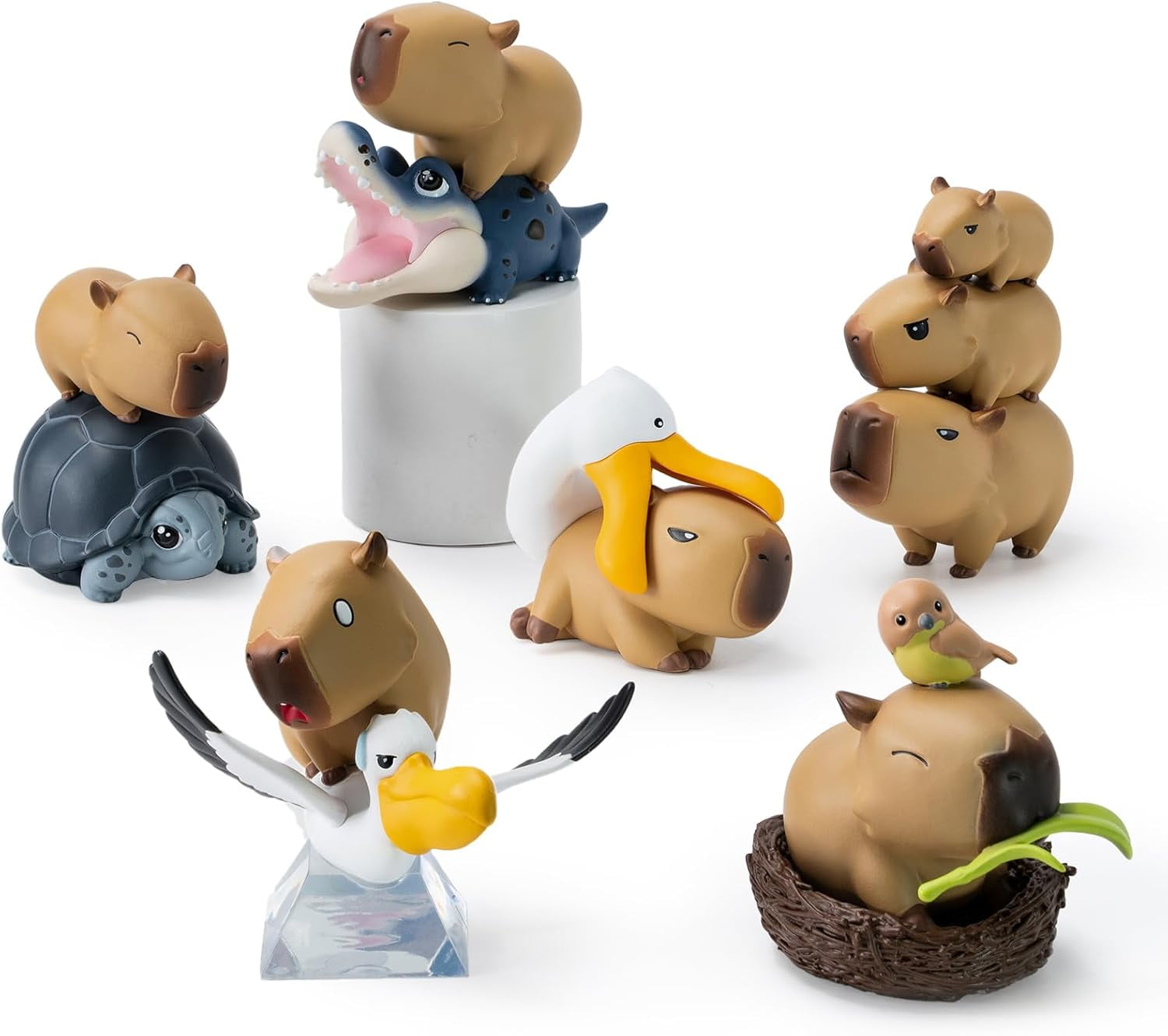 DIOBLD Capybara Series Blind Box Figures, Random Design Cute Figures ...