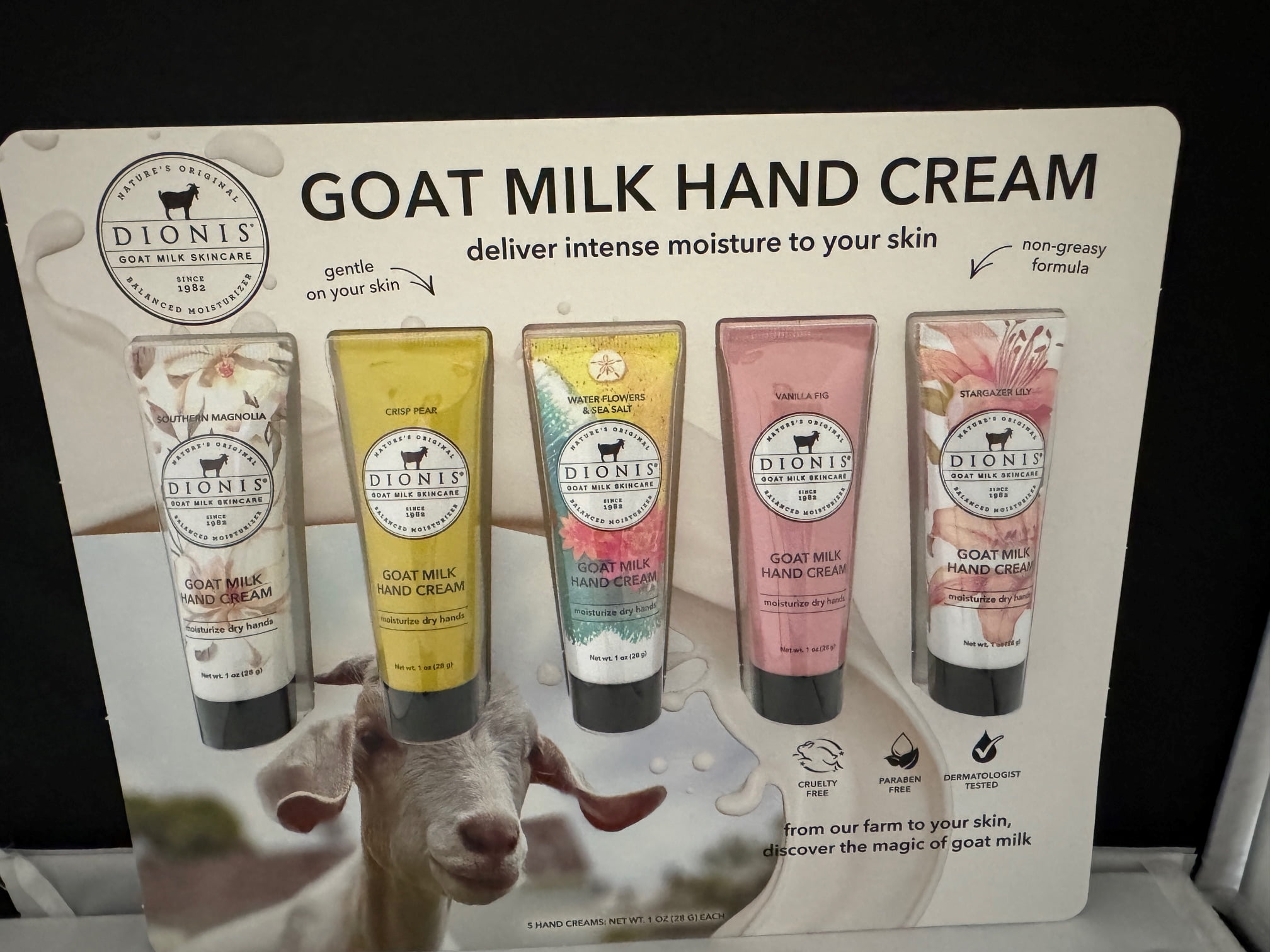 Dionis Goat Milk Hand Cream, 1 oz Pack of 5, Nourishing Hydrate Gift ...