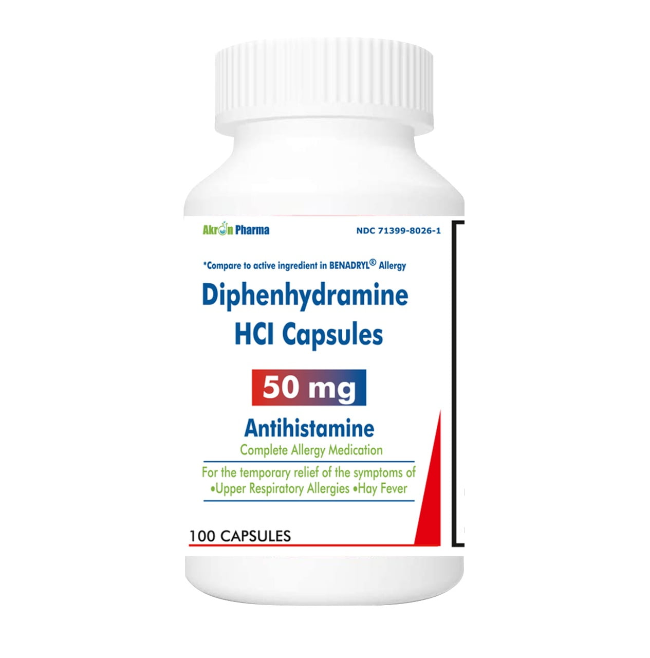 DIPHENHYDRAMINE 50 MG (100 Capsules) - Walmart.com