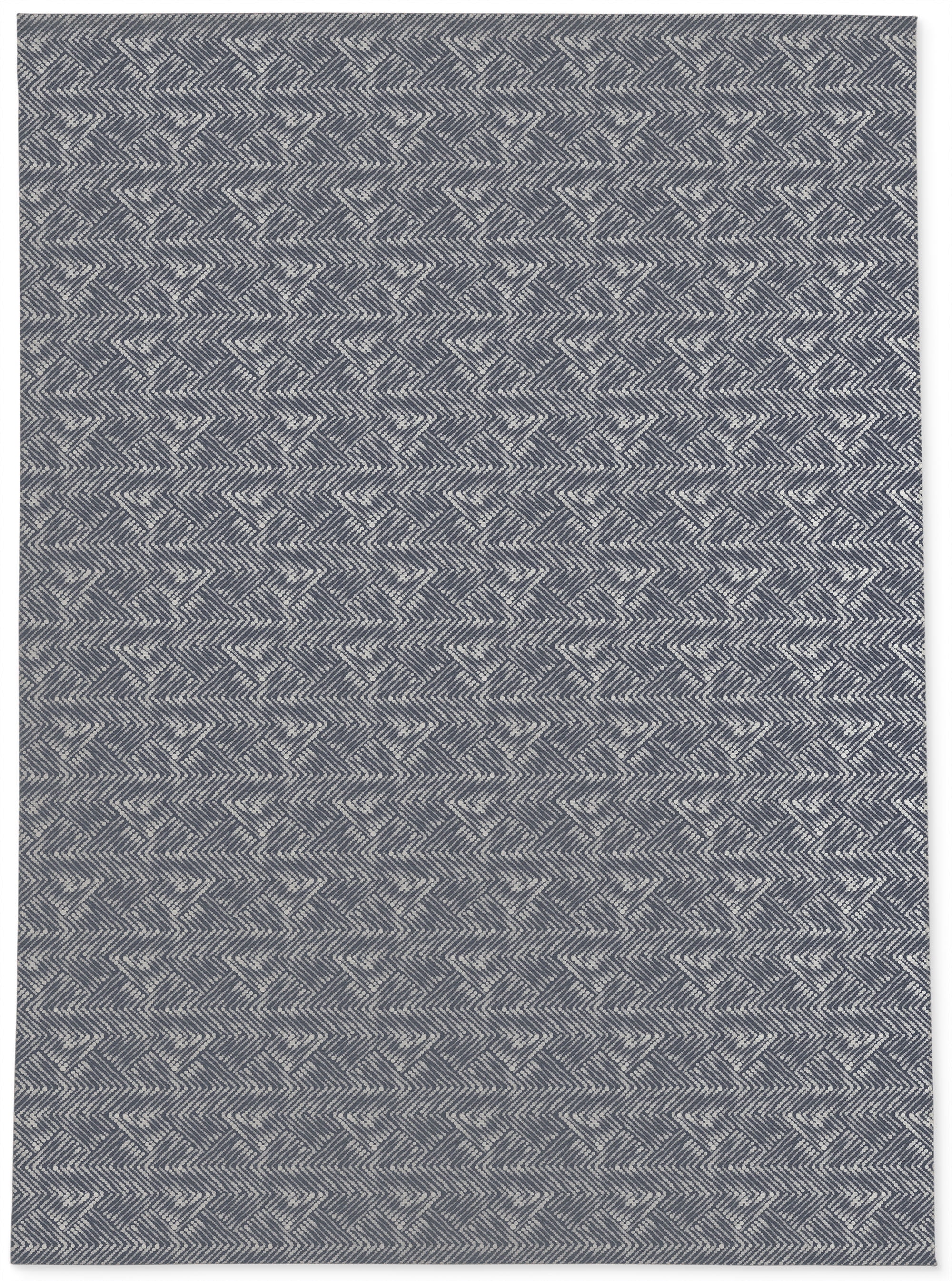 DIPPED HERRINGBONE NAVY Outdoor Rug By Kavka Designs - Walmart.com