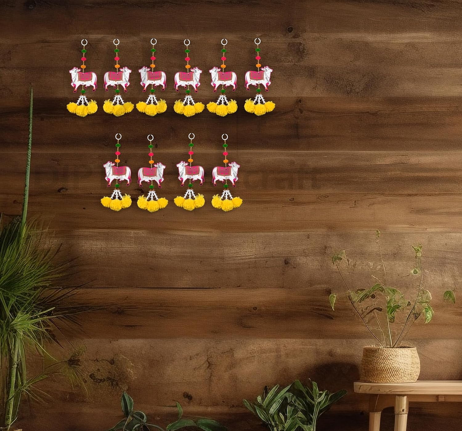 DIPTI HANDICRAFT New Model Pichwai Marigold Flower Decoration Decoration Items for Rakhi Main ...