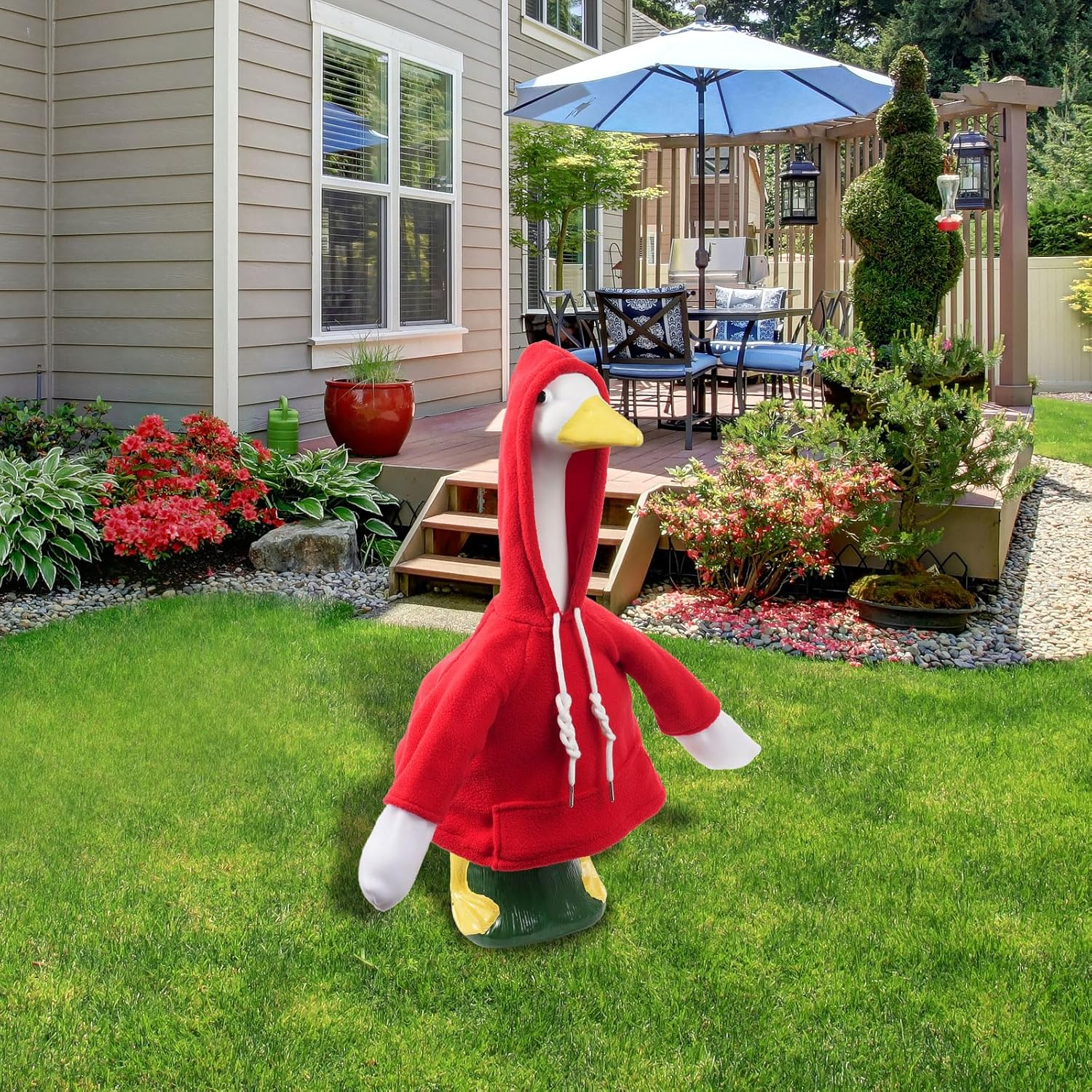 DIR 1 PCS 7in Kawaii Creative Porch Goose Sweater Easter Decoration ...