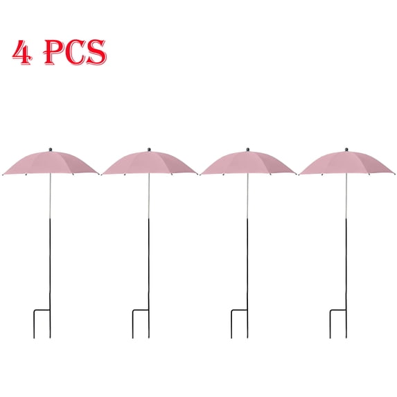 DIR 4 Set Umbrellas For Outdoor Plants, Adjustable Angles Shade ...