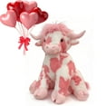 DIR Kawaii Pink Highland Cow Stuffed Animal Plush, 14" Small Soft Toy ...