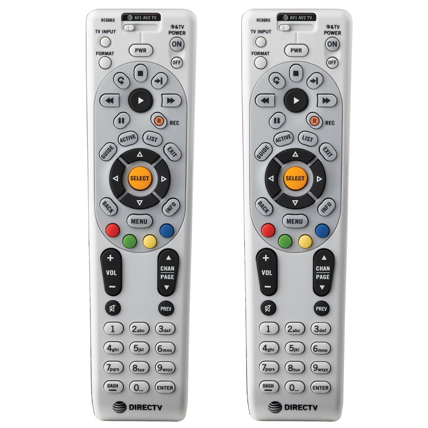 DIRECTV RC66RX Remote, 2 Pack - Walmart.com