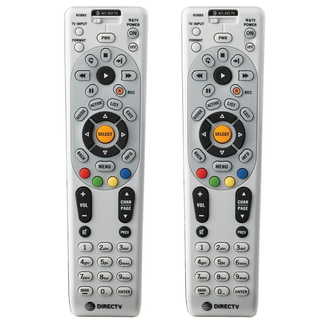 DIRECTV RC66RX Remote, 2 Pack - Walmart.com