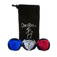 DIRTBAG Classic Footbag Blue Gray Red 3 Pack with Pouch - Walmart.com