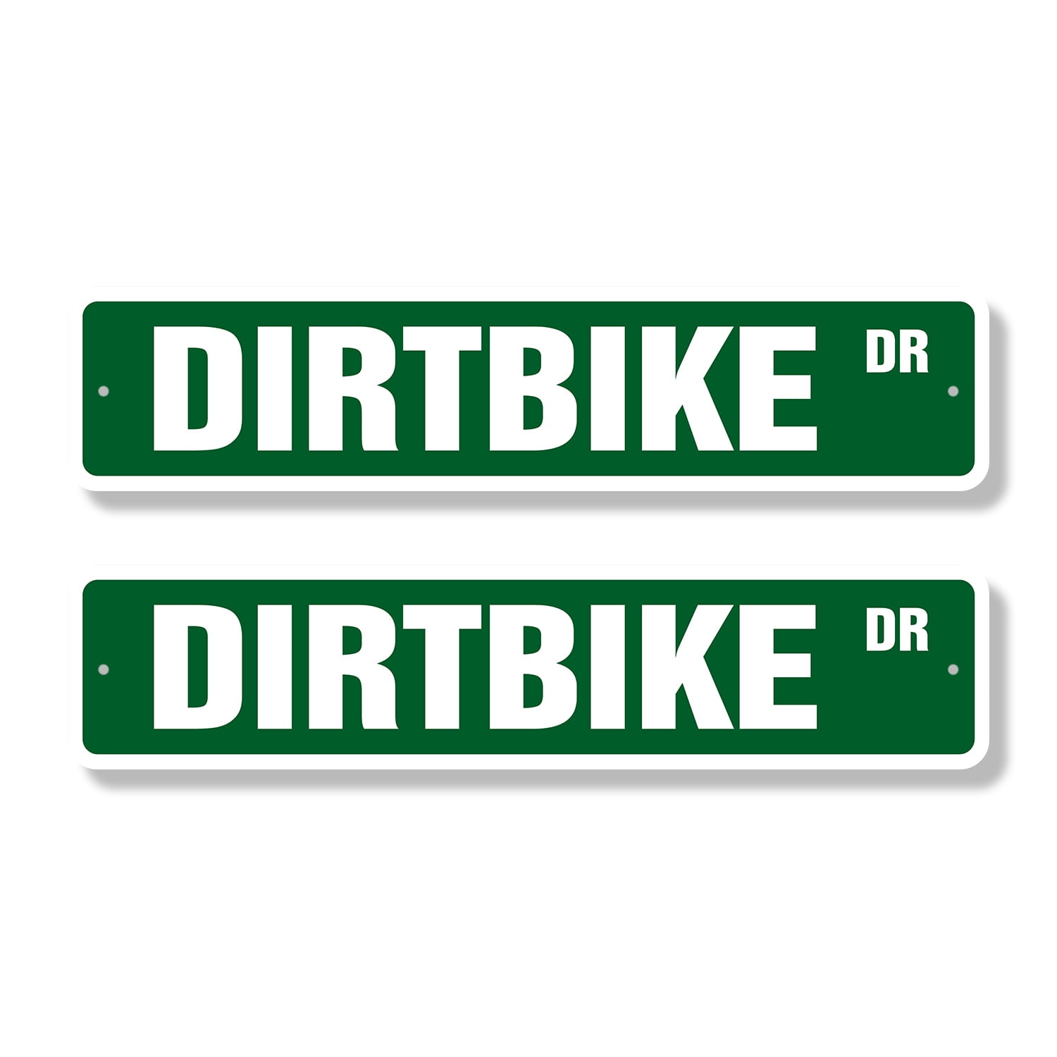 DIRTBIKE Classic Street Sign (2 Pack) motocross racer racing signs BMX ...