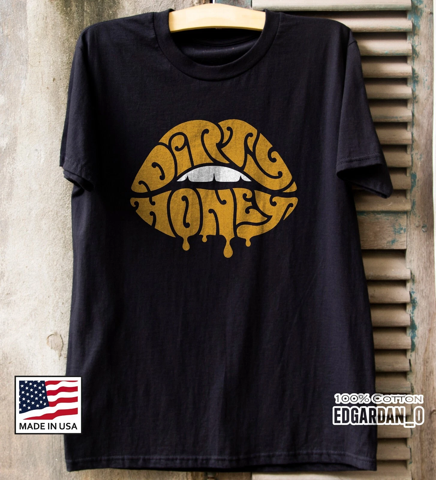 DIRTY HONEY LOGO ROCK MUSIC Black Unisex T-shirt - Walmart.com