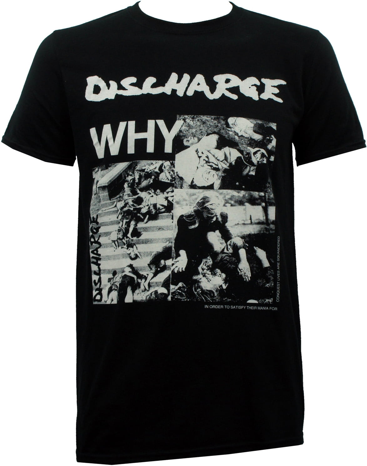 DISCHARGE Men's Why? Slim Fit T-Shirt Black S - Walmart.com