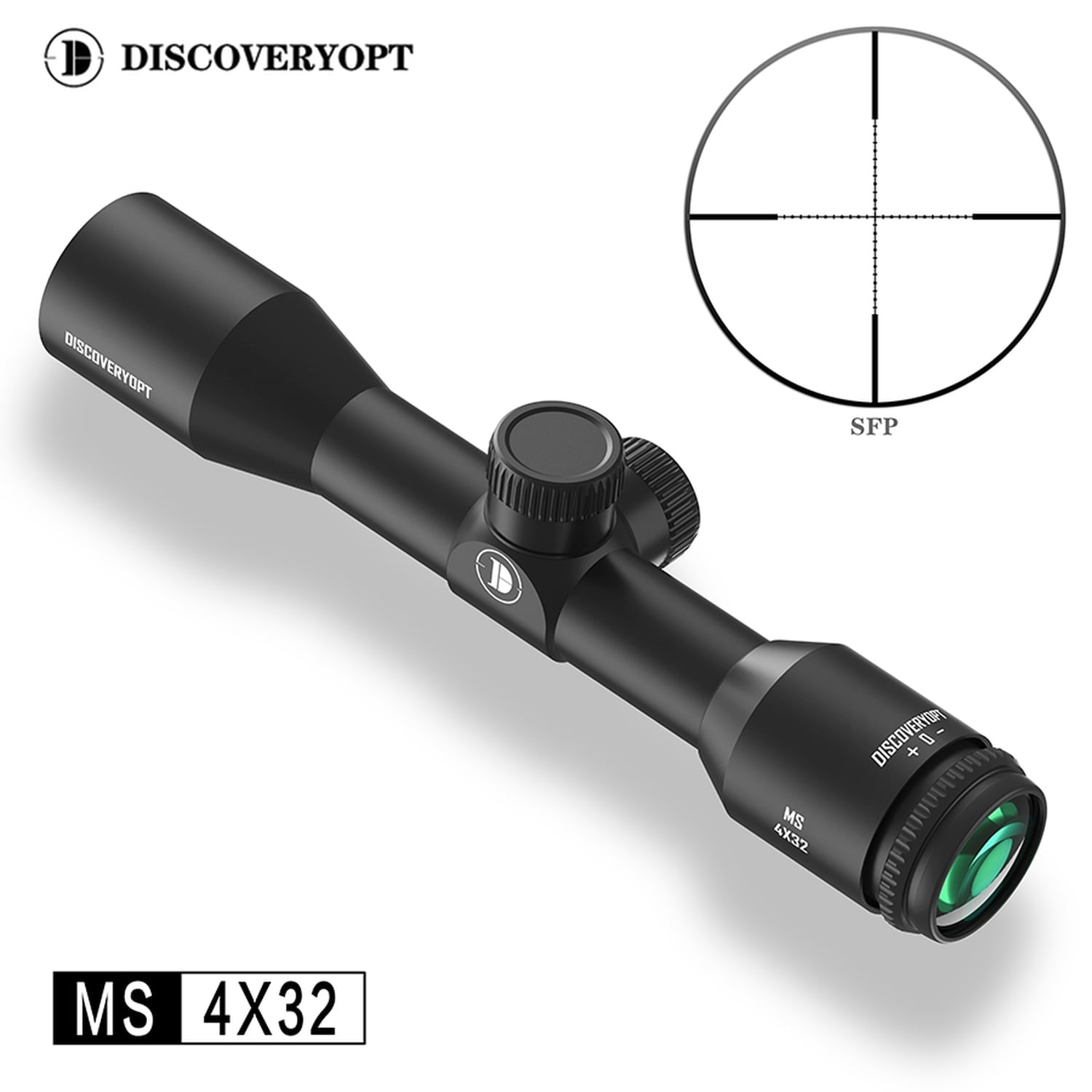 DISCOVERYOPT MS 4X32 MOA Compact Design Riflescope Second Focal Plane ...