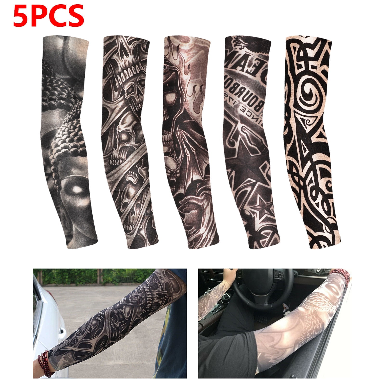 DISEN 10/5Pcs UV Protection Cooling Arm Sleeves Cover for Women and Men ...