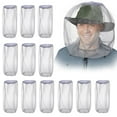 DISEN 12pcs Mosquito Head Nets, Lightweight Face Screen Mesh Protect ...