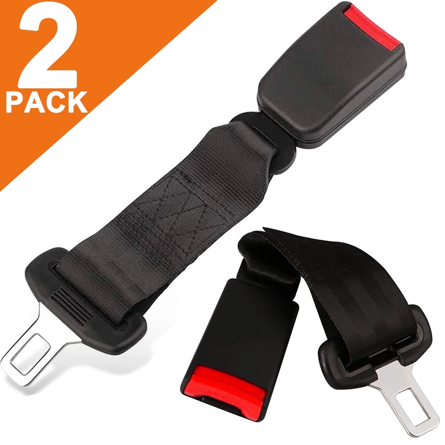 DISEN 2 Pack 10.2-inch Seat Belt Extender for Cars Universal Seat Belt ...