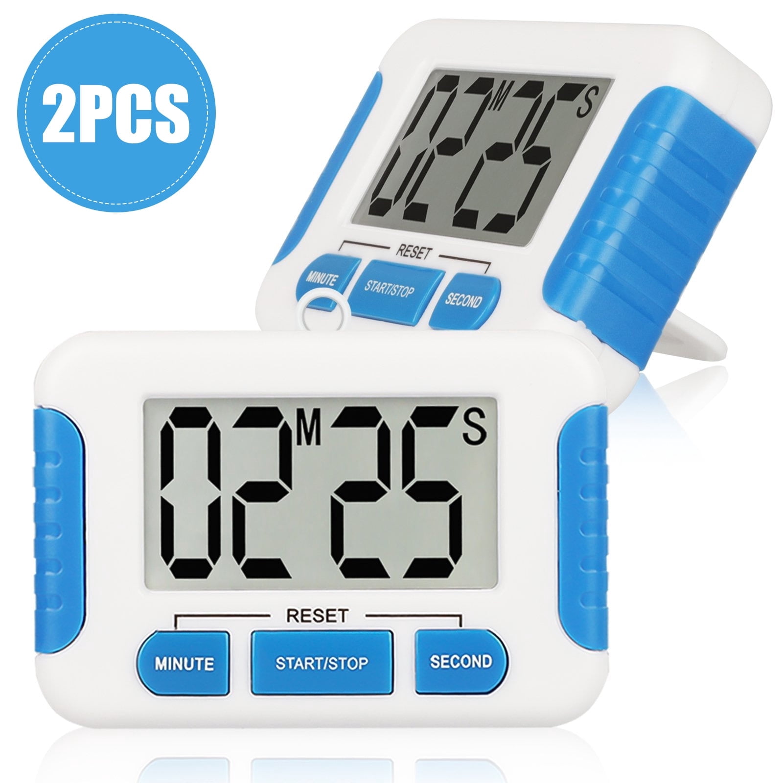 DISEN 2pcs Digital Timers for Cooking, Magnetic Count Up Count Down ...