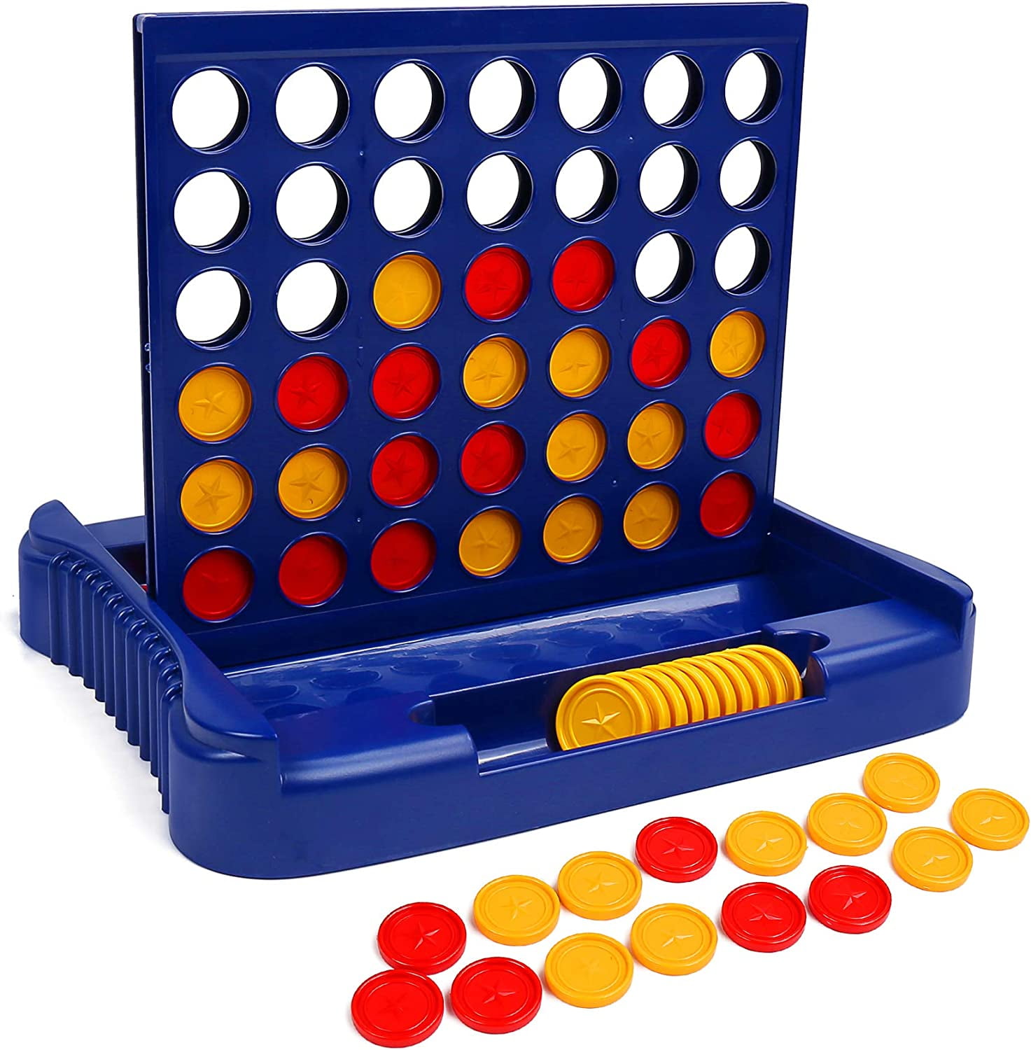 DISEN 4 in a Row, Board Games, Four in a Row Game, Travel Size Line Up ...