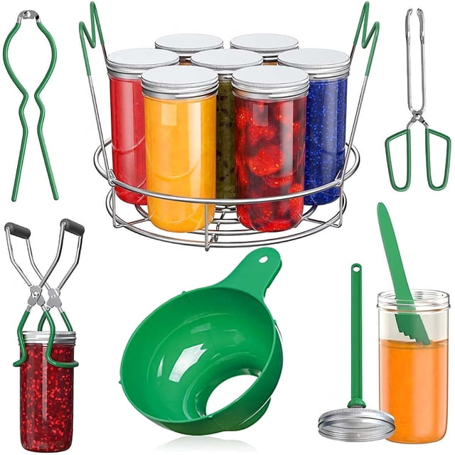 DISEN 7Pcs Canning Starter Kit, Bath Jar Accessories Equipment ...