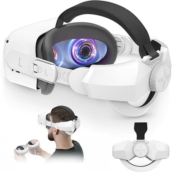 Head Strap for Oculus Quest 2, Adjustable Headband Replacement for ...