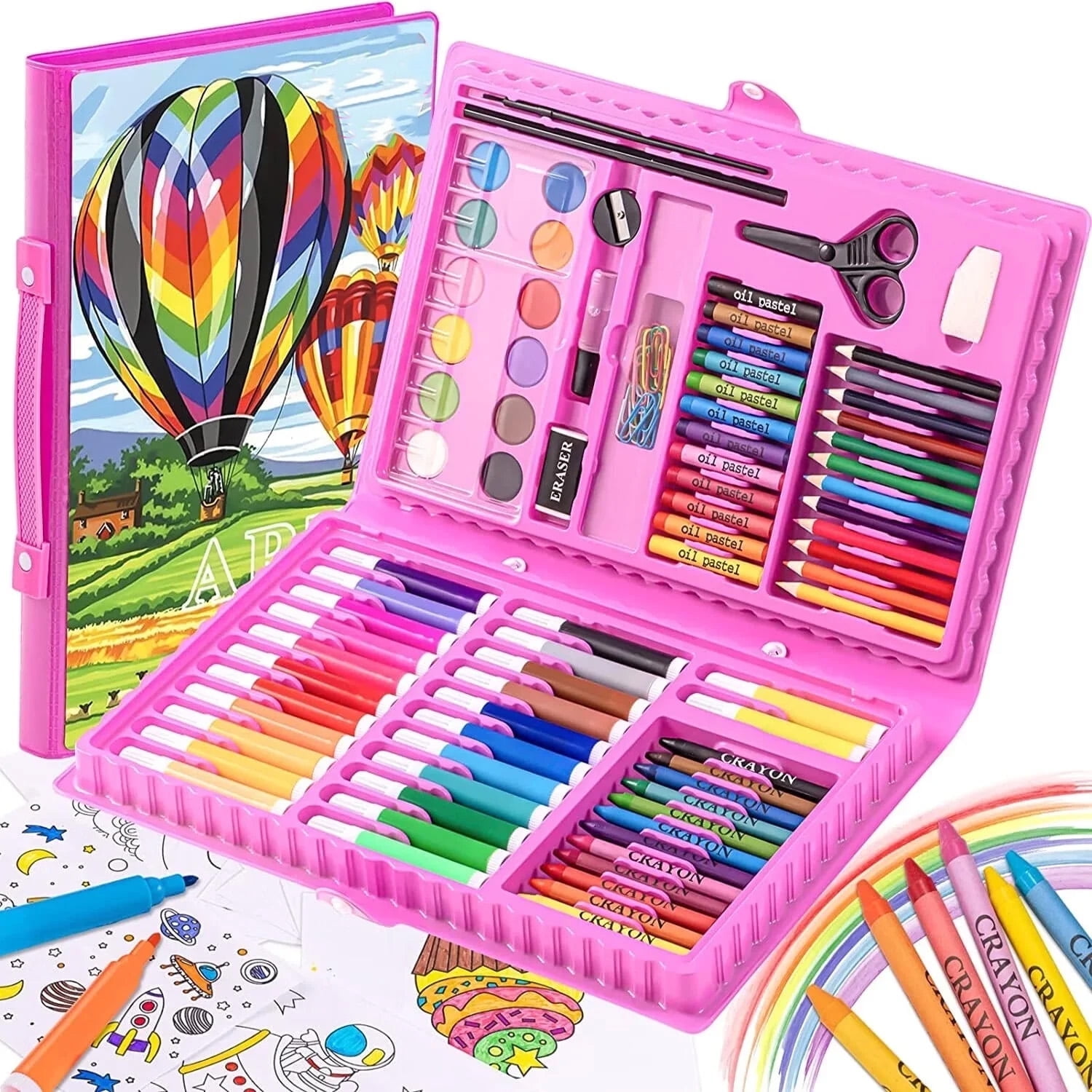DISEN Art Kit, 86 Piece Drawing Painting Art Supplies for Kids Girls ...