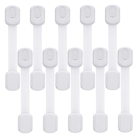 DISEN Baby Safety Kit - 10 Adjustable Baby Locks & Multi-Use Adhesive ...