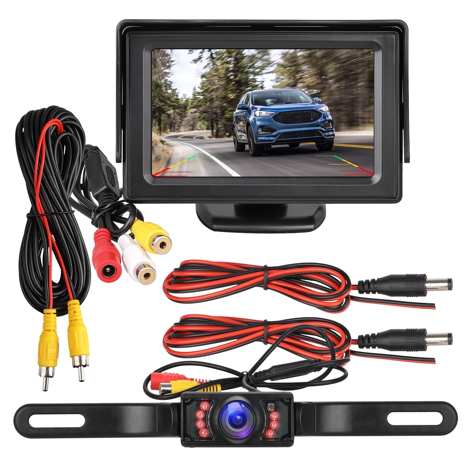 DISEN Backup Camera and Monitor Kit, Waterproof HD Night Vision Reverse ...