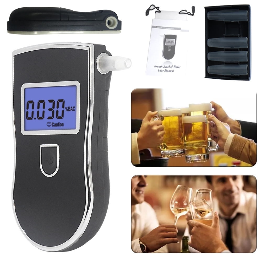 DISEN Breathalyzer, Professional-Grade Accuracy Digital Blue LED Screen ...