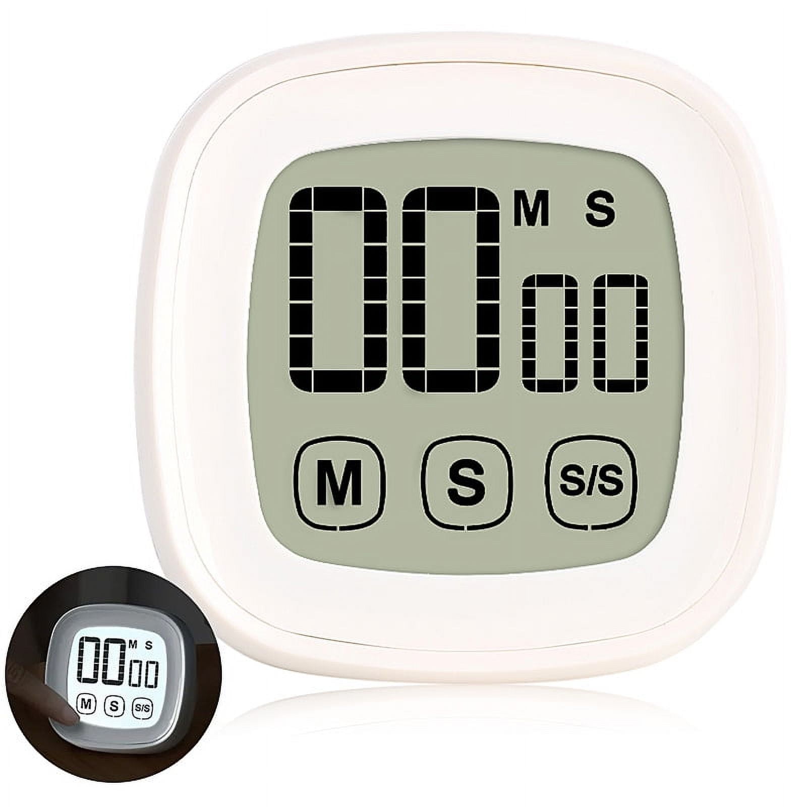 DISEN Digital Kitchen Timer, Large Digital Touchscreen Timer with Loud ...