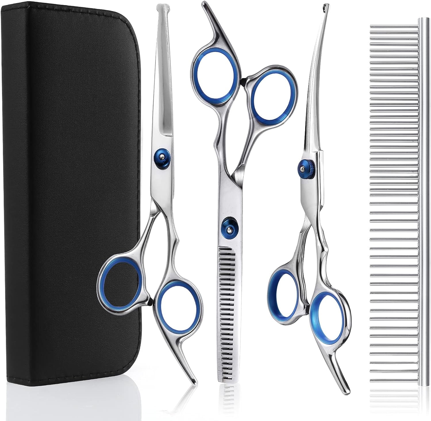 DISEN Dog Grooming Scissors, Grooming Scissors for Dogs with Safety ...