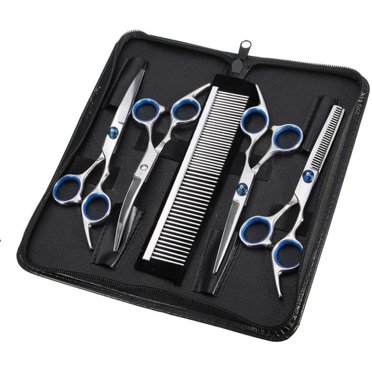 Scaredy Cut Silent Pet Grooming Kit Right-Handed Blue 4.5" Safety ...
