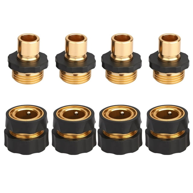 DISEN Garden Hose Quick Connect Set, No-Leaking Water Hose Quick ...